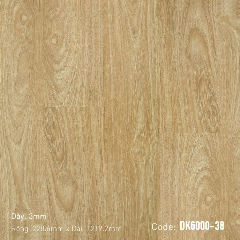 Sàn nhựa dán keo DK Flooring DK6000-38 - Sàn nhựa giả gỗ Hàn Quốc