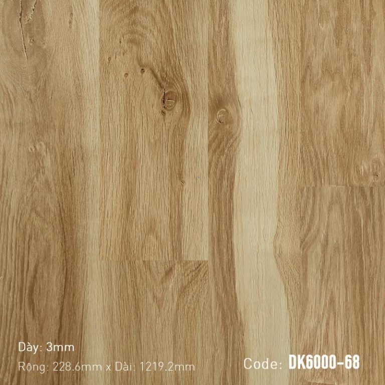 Sàn nhựa dán keo DK Flooring DK6000-68 - Sàn nhựa giả gỗ Hàn Quốc