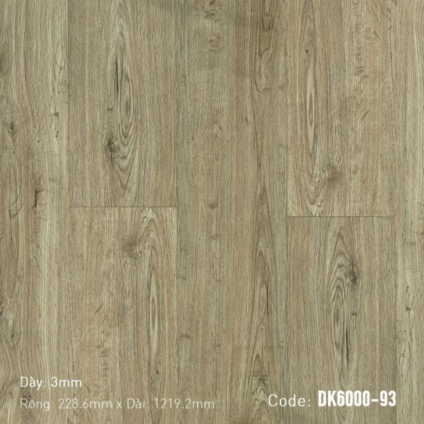 Sàn nhựa dán keo DK Flooring DK6000-93 - Sàn nhựa giả gỗ Hàn Quốc